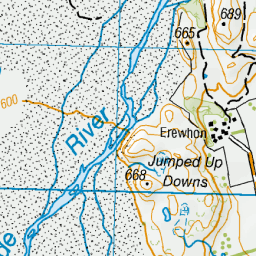 Erewhon, Canterbury - NZ Topo Map