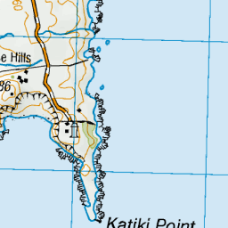 Katiki Point, Otago - NZ Topo Map