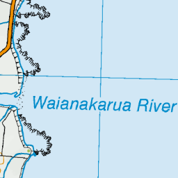 Waianakarua River, Otago - NZ Topo Map