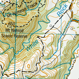 Mount Nimrod Reserve, Canterbury - NZ Topo Map