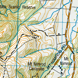 Mount Nimrod, Canterbury - NZ Topo Map