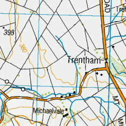 Trentham, Canterbury - NZ Topo Map