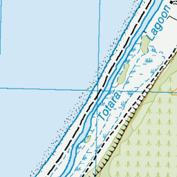 Totara Lagoon, West Coast - NZ Topo Map