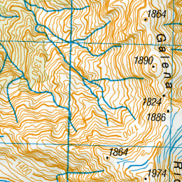 Galena Ridge, West Coast - NZ Topo Map