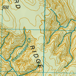 FORD RIDGE, West Coast - NZ Topo Map