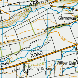 Glenrowan, Canterbury - NZ Topo Map