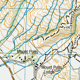Mount Potts, Canterbury - NZ Topo Map