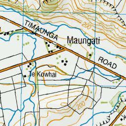 Maungati, Canterbury - NZ Topo Map