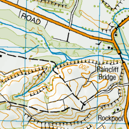 Raincliff Bridge, Canterbury - NZ Topo Map