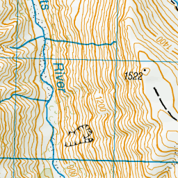 Potts River, Canterbury - NZ Topo Map