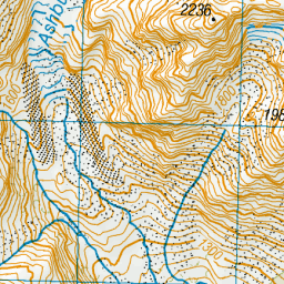 Ashburton Glacier, Canterbury - NZ Topo Map