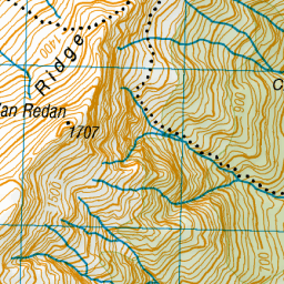 Mount Van Redan, West Coast - NZ Topo Map