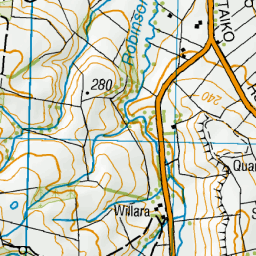 Willara, Canterbury - NZ Topo Map