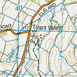 Totara Valley, Canterbury - NZ Topo Map