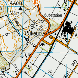 Pukeuri, Otago - NZ Topo Map