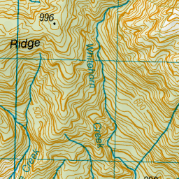 Whitehorn Creek, West Coast - NZ Topo Map
