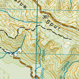 Blue Spur Range, West Coast - NZ Topo Map
