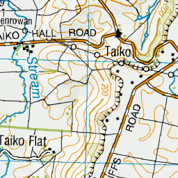 Taiko, Canterbury - NZ Topo Map