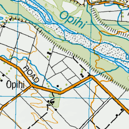 Opihi River, Canterbury - NZ Topo Map