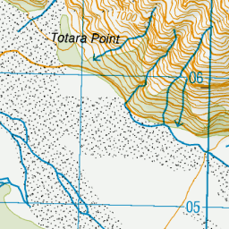 Totara Point, Canterbury - NZ Topo Map