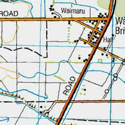 Waitaki Bridge, Otago - NZ Topo Map