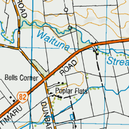 Bells Corner, Canterbury - NZ Topo Map