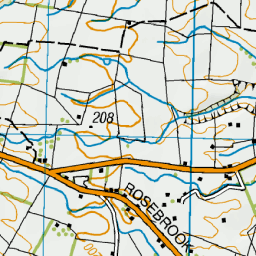 Hadlow, Canterbury - NZ Topo Map