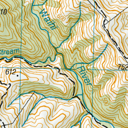 Waihi River, Canterbury - NZ Topo Map