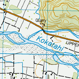 Styx River, West Coast - NZ Topo Map