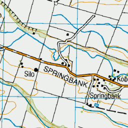Springbank, Canterbury - NZ Topo Map