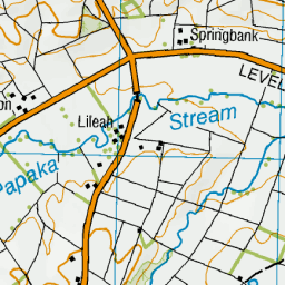 Springbank, Canterbury - NZ Topo Map