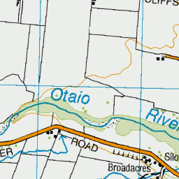 Otaio River, Canterbury - NZ Topo Map
