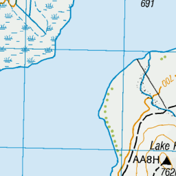 Lake Heron, Canterbury - NZ Topo Map