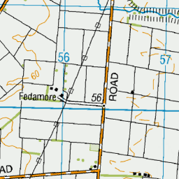 Fedamore, Canterbury - NZ Topo Map