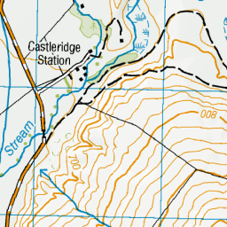 Castleridge Station, Canterbury - NZ Topo Map