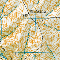 Rangitata Gorge, Canterbury - NZ Topo Map