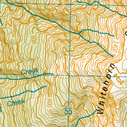 Whitehorn Ridge, West Coast - NZ Topo Map