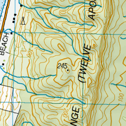 RAPAHOE RANGE (TWELVE APOSTLES RANGE), West Coast - NZ Topo Map