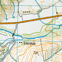 Edendale, Canterbury - NZ Topo Map