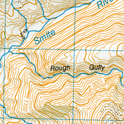 Smite River, Canterbury - NZ Topo Map