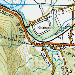 Omoto, West Coast - NZ Topo Map
