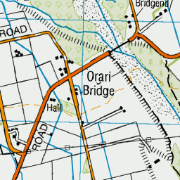 Orari Bridge, Canterbury - NZ Topo Map