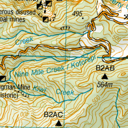 Strongman Mine, West Coast - NZ Topo Map