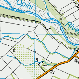 Opihi River, Canterbury - NZ Topo Map