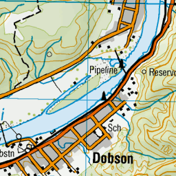 Dobson, West Coast - NZ Topo Map