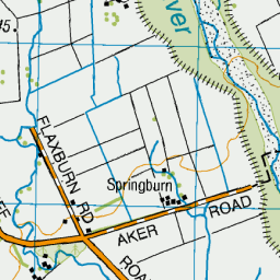 Springburn, Canterbury - NZ Topo Map