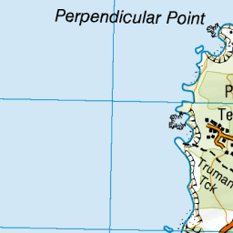 Perpendicular Point, West Coast - NZ Topo Map
