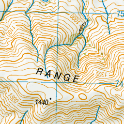 WINTERSLOW RANGE, Canterbury - NZ Topo Map
