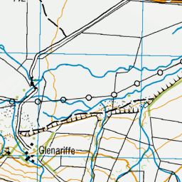 Glenariffe, Canterbury - NZ Topo Map