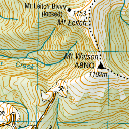 Mount Watson, West Coast - NZ Topo Map